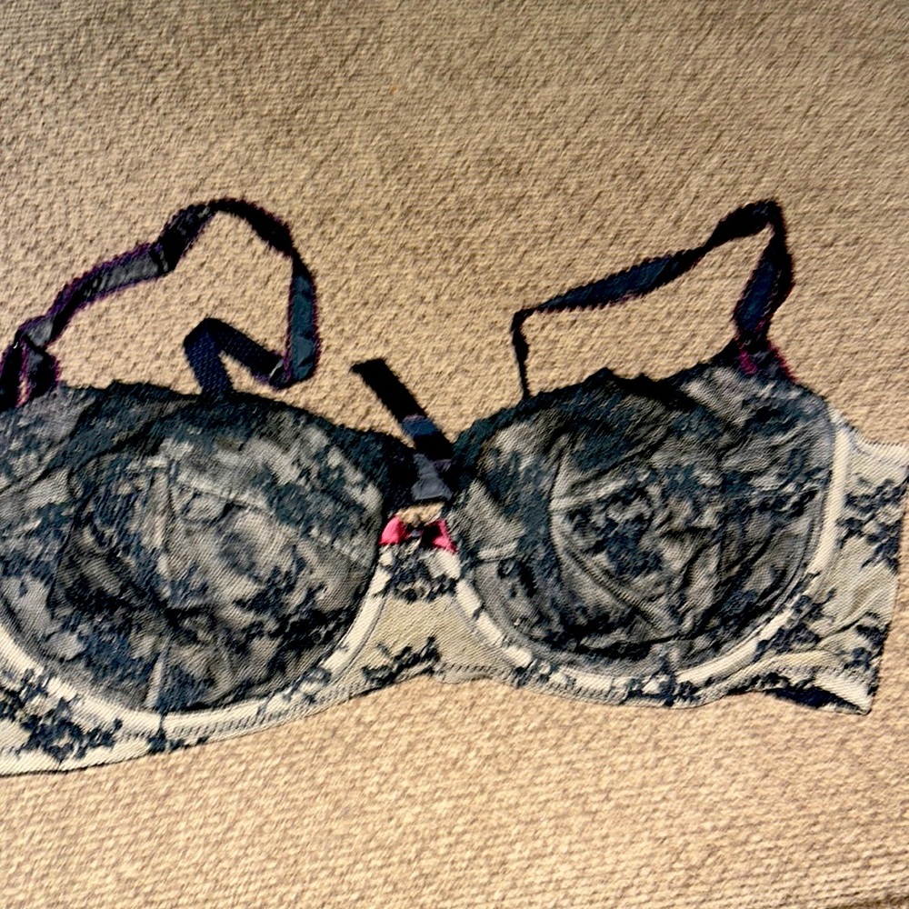 Vintage Sears Sexy Bra With Black Lace Size 38 C With… - Gem